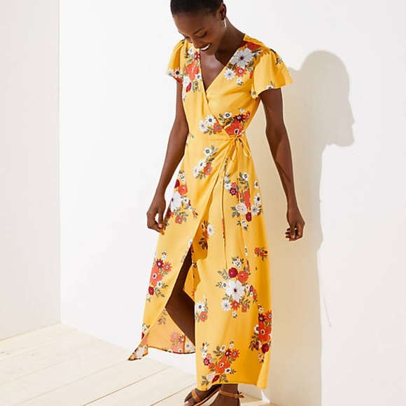 LOFT | Dresses | Nwt Womens Loft Beach Floral Wrap Dress | Poshmark